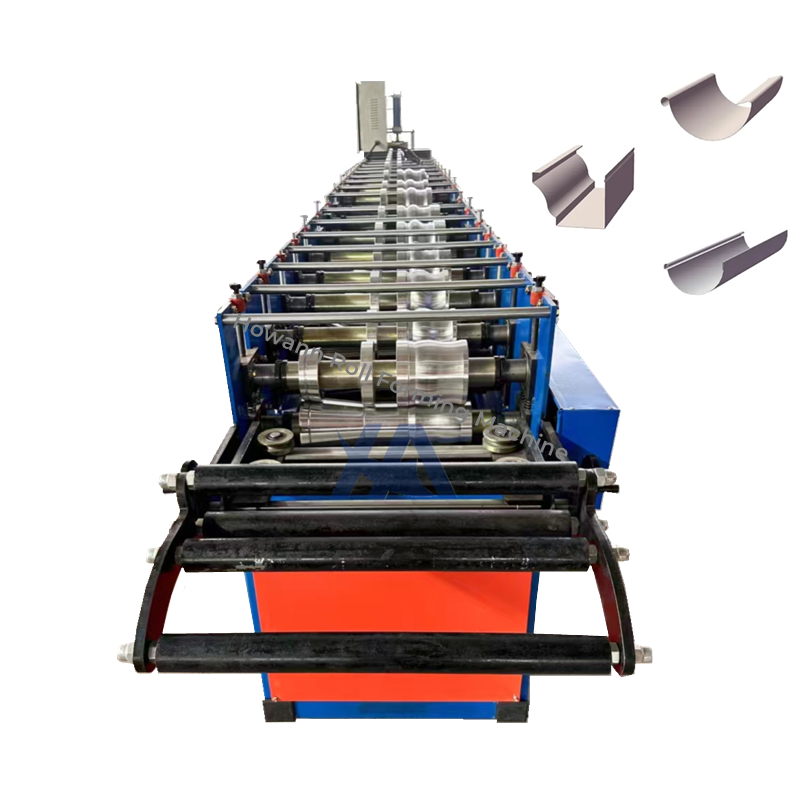Half Round Seamless Portable Metal Sheet Rain Gutter Roll Forming ...